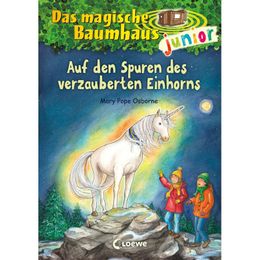 Loewe Verlag Auf den Spuren des verzauberten Einhorns / Das magische Baumhaus junior Bd.33 - Mary Pope Osborne, Gebunden