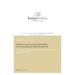 tredition Aktuelle Fragen zum schweizerischen und internationalen Kapitalmarktrecht - Thomas U. Reutter, Kartoniert (TB)