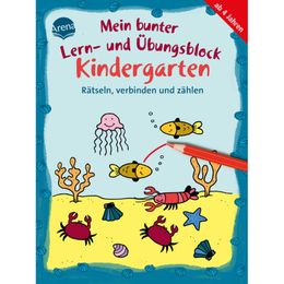 arena Mein bunter Lern- und Übungsblock Kindergarten. Rätseln, verbinden und zählen - Edith Thabet, Kartoniert (TB)