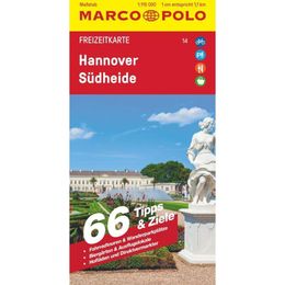 MARCO POLO Freizeitkarte 14 Hannover, Südheide 1:110.000, Karte (im Sinne von Landkarte)