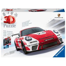 RAVENSBURGER VERLAG Ravensburger 3D Puzzle Porsche 911 GT3 Cup im Salzburg Design 11558 - Das berühmte Fahrzeug und Sportwagen als 3D Puzzle Auto