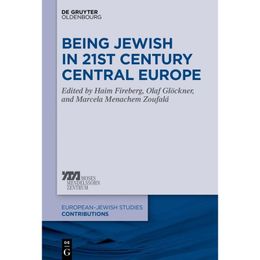 De Gruyter Being Jewish in 21st Century Central Europe, Kartoniert (TB)