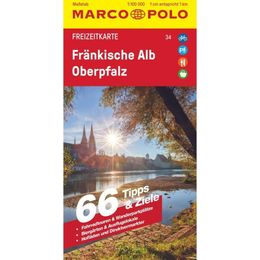 MARCO POLO Freizeitkarte 34 Fränkische Alb, Oberpfalz 1:100.000, Karte (im Sinne von Landkarte)