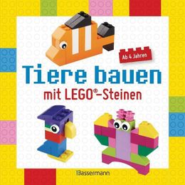 Bassermann Tiere bauen mit LEGO®-Steinen für Kinder ab 4 Jahren, Gebunden