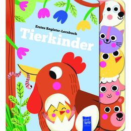 Erstes Register-Lernbuch - Tierkinder, Pappband
