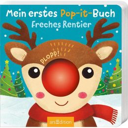 Ars Edition Mein erstes Pop-it-Buch - Freches Rentier, Pappband