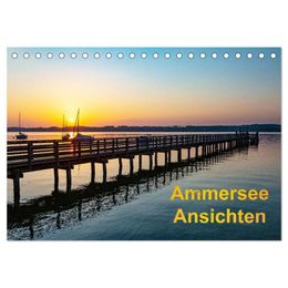 Ammersee-Ansichten (Tischkalender 2024 DIN A5 quer), Calvendo Monatskalender