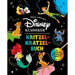 Meine schönsten Disney Klassiker Kritzel-Kratzel-Buch - Schwager & Steinlein Verlag, Kartoniert (TB)