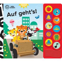 Baby Einstein - Auf geht's! - Interaktives Pappbilderbuch mit 10 lustigen Geräuschen für Kinder ab 18 Monaten, Gebunden
