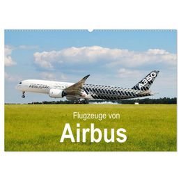 Flugzeuge von Airbus (Wandkalender 2024 DIN A2 quer), Calvendo Monatskalender