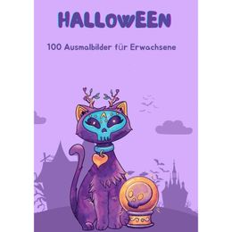 tredition Halloween - 100 Ausmalbilder für Erwachsene - Diana Kluge, Kartoniert (TB)