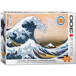 Eurographics 3D - Die große Welle von Kanagawa von Hokusai (Puzzle)