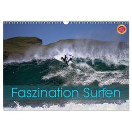 Faszination Surfen (Wandkalender 2024 DIN A3 quer), Calvendo Monatskalender