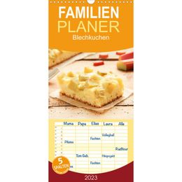 Calvendo Familienplaner Blechkuchen (Wandkalender 2023 , 21 cm x 45 cm, hoch)