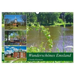 Wunderschönes Emsland (Wandkalender 2024 DIN A3 quer), Calvendo Monatskalender