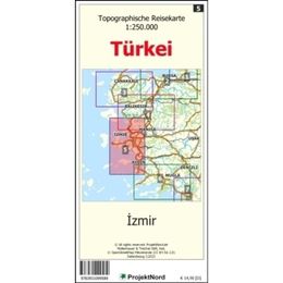 Izmir - Topographische Reisekarte 1:250.000 Türkei (Blatt 5) - Jens Uwe Mollenhauer, Karte (im Sinne von Landkarte)