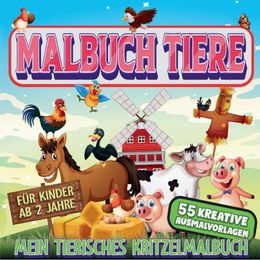 tredition Malbuch Tiere - Mein tierisches Kritzelmalbuch - S&L Inspirations Lounge, Kartoniert (TB)