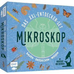 Das XXL-Entdecker-Set - Mikroskop: Mit Mikroskop, Linsen und Objektträgern + Sachbuch mit faszinierenden Experimenten - Tom Jackson, Gebunden