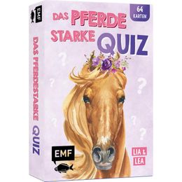 Kartenspiel: Das pferdestarke Quiz von den beliebten Social-Media-Stars Lia und Lea - # ponylife