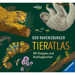 RAVENSBURGER VERLAG Der Ravensburger Tieratlas - eine tierisch spannende Reise rund um die Welt - Anne Rooney, Gebunden