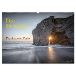 Die Bretagne - Frankreichs Perle (Wandkalender 2024 DIN A2 quer), Calvendo Monatskalender