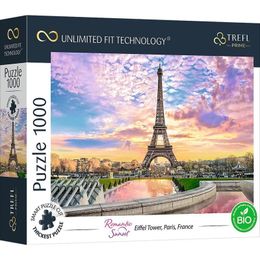 Trefl UFT Puzzle 1000 - Romantic Sunset: Eiffel Turm, Paris, Frankreich