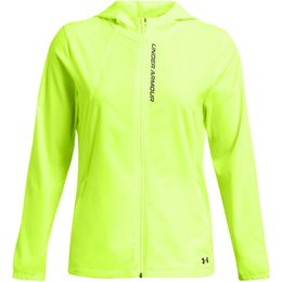 Under Armour OUTRUN THE STORM Laufjacke Damen in high-vis yellow-reflective