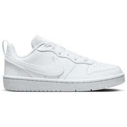 Nike COURT BOROUGH LOW RECRAFT GS Sneaker Kinder in white-white-white