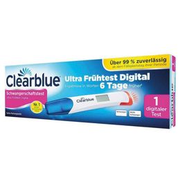 Clearblue Schwangerschafts-Teststreifen Ultra Frühtest 6 Tage früher Digital