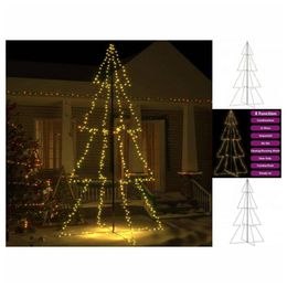 vidaXL Künstlicher Weihnachtsbaum Weihnachtskegelbaum 360 LEDs Indoor Outdoor 143x250 cm