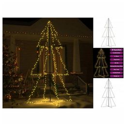 vidaXL Künstlicher Weihnachtsbaum Weihnachtskegelbaum 300 LEDs Indoor Outdoor 120x220 cm