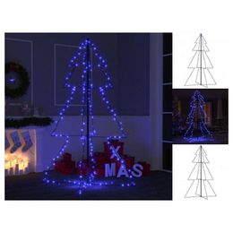 vidaXL Künstlicher Weihnachtsbaum Weihnachtskegelbaum 200 LEDs Indoor Outdoor 98x150 cm