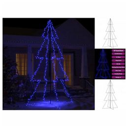 vidaXL Künstlicher Weihnachtsbaum Weihnachtsbaum Kegelform 360 LEDs Innen- und Außenbereich 143x250 cm