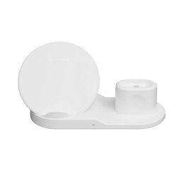 COFI 1453 3in1 Qi Wireless Charger Pad 10W Ladestation Ladegerät weiß Wireless Charger