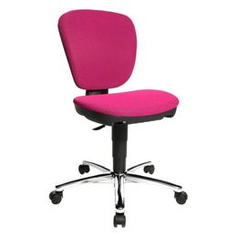 Topstar Drehstuhl Kinder- und Jugend Drehstuhl rosa pink Bürostuhl ohne Armlehnen