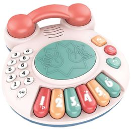 Diakakis Spielzeug-Musikinstrument Musik Telefon Baby Licht Sound engl. Sprache