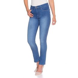 STOOKER WOMEN Slim-fit-Jeans Milano Damen Stretch Jeans -Light Blue Used-Magic