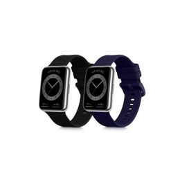 kwmobile Uhrenarmband 2x Sportarmband für Huawei Watch Fit 2