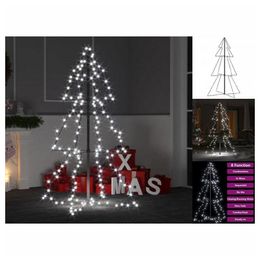 vidaXL Künstlicher Weihnachtsbaum Weihnachtskegelbaum 160 LEDs Indoor Outdoor 78x120 cm