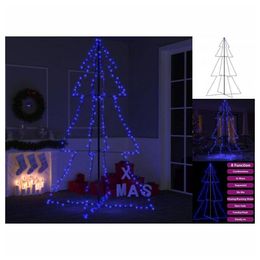 vidaXL Künstlicher Weihnachtsbaum Weihnachtsbaum Kegelform 240 LEDs Innen- und Außenbereich 118x180 cm