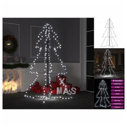 vidaXL Künstlicher Weihnachtsbaum Weihnachtskegelbaum 200 LEDs Indoor Outdoor 98x150 cm