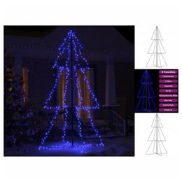 vidaXL Künstlicher Weihnachtsbaum Weihnachtsbaum Kegelform 300 LEDs Innen- und Außenbereich 120x220 cm