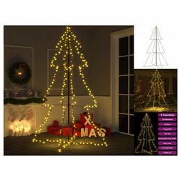 vidaXL Künstlicher Weihnachtsbaum Weihnachtskegelbaum 240 LEDs Indoor Outdoor 118x180 cm