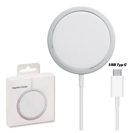 GreenHec Magnet Ring iPhone Hülle Clear Case Handyhülle & MagSafe Ladegerät Wireless Charger (15W USB-C für iPhone Induktives Magnetisches Ladepad)