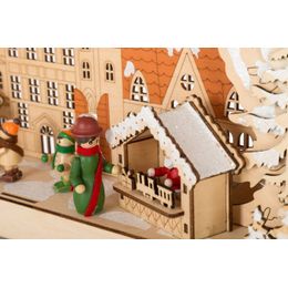Wohnando Weihnachtsdorf Schwibbogen Weihnachtsmarkt aus Holz