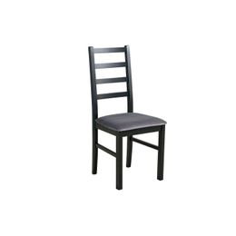 Beautysofa Esszimmerstuhl Stuhl Nilo VIII (2 Stk. pro Satz) aus Holz mit gepolstertem Sitz (6 St)