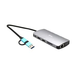 i-tec Laptop-Dockingstation USB 3.0 USB-C/Thunderbolt 3x Display Metall-Nano-Dock mit LAN