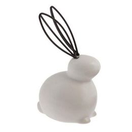 Storefactory Osterhase Dekofigur Hase Julia Bunny Weiß (10cm)