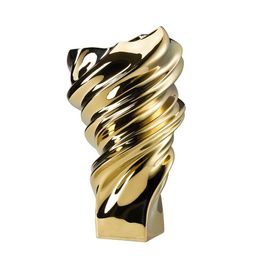 Rosenthal Tischvase Squall Gold titanisiert Vase 32 cm