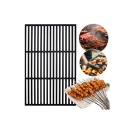 Lospitch Grillrost 42 x 28cm Grillrost Gasgrill Gussrost Gusseisen Tafelrost Kaminrost